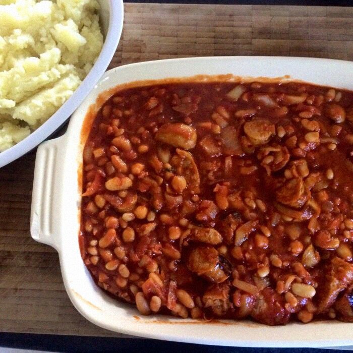 Bean & Sausage Hotpot - Cristie's Recipes